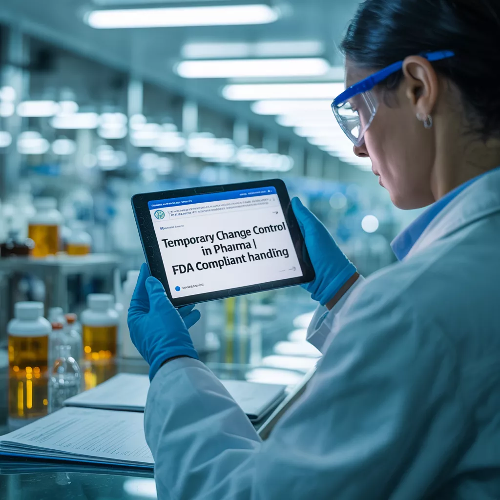 Temporary Change Control in Pharma | FDA Compliant Handling