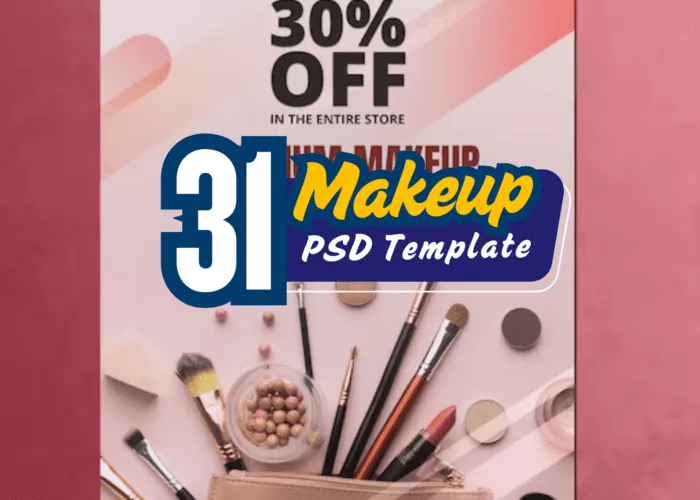 31 Makeup PSD Templates Editable & Glamorous Designs for Beauty Brands ...