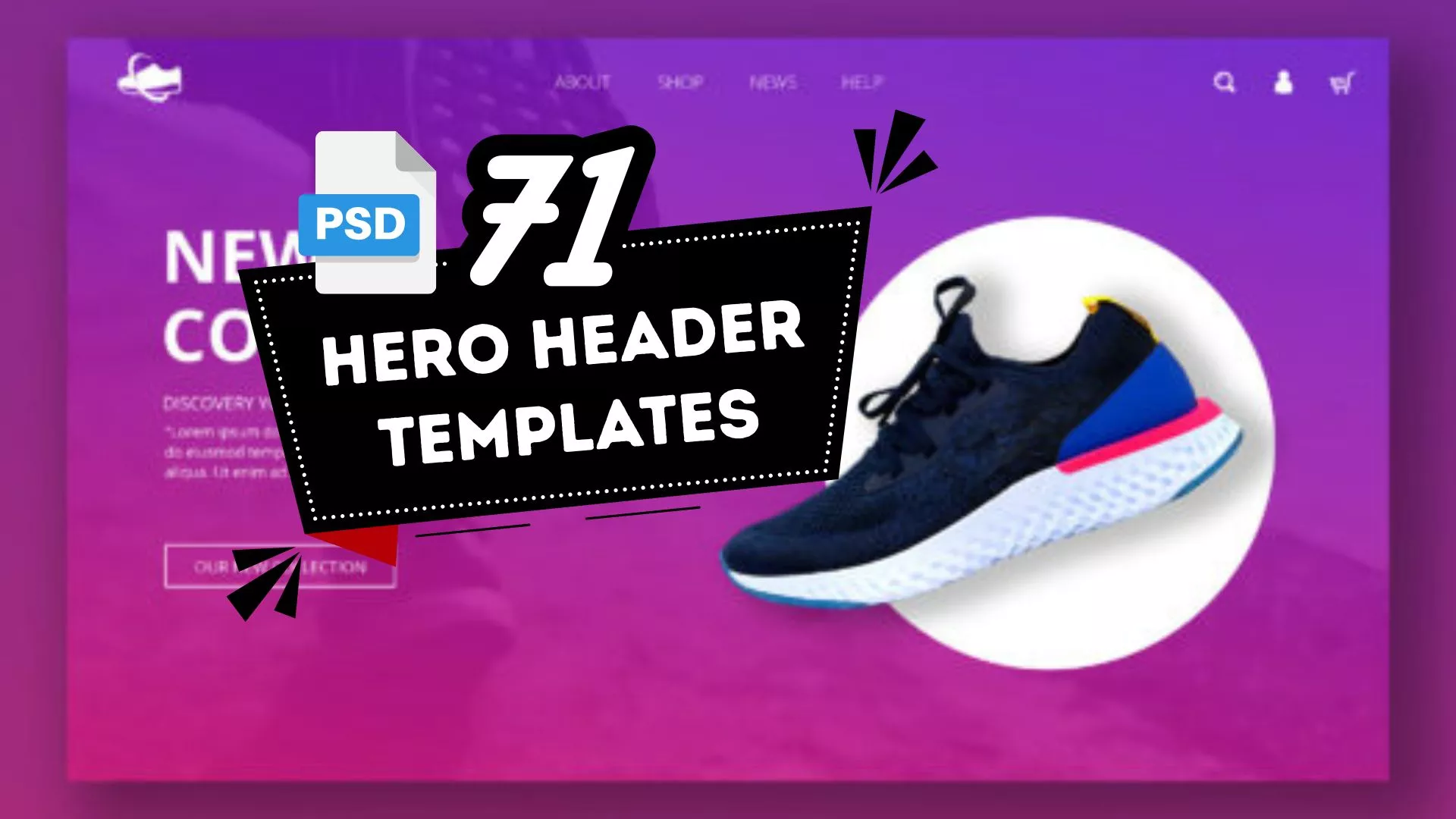 71+ Editable Hero Header Templates Bundle - Digi Productland
