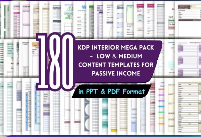 180+ KDP Interior Mega Pack – Low & Medium Content Templates - Digi ...