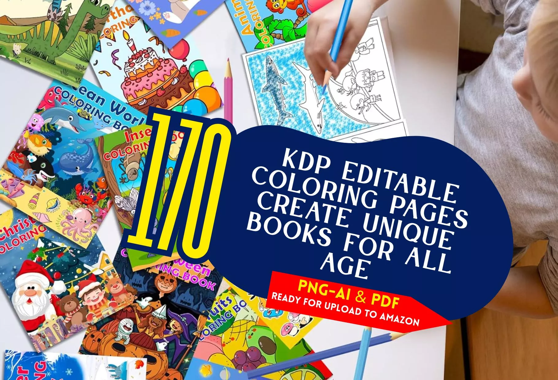 170+ KDP Editable Coloring Pages - Digi Productland