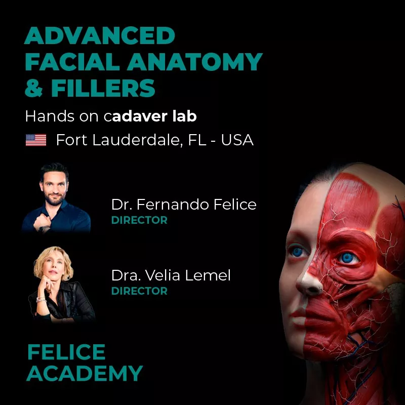 Parcial: Advanced Facial Anatomy & Fillers (USA) 1.5 - Felice Academy