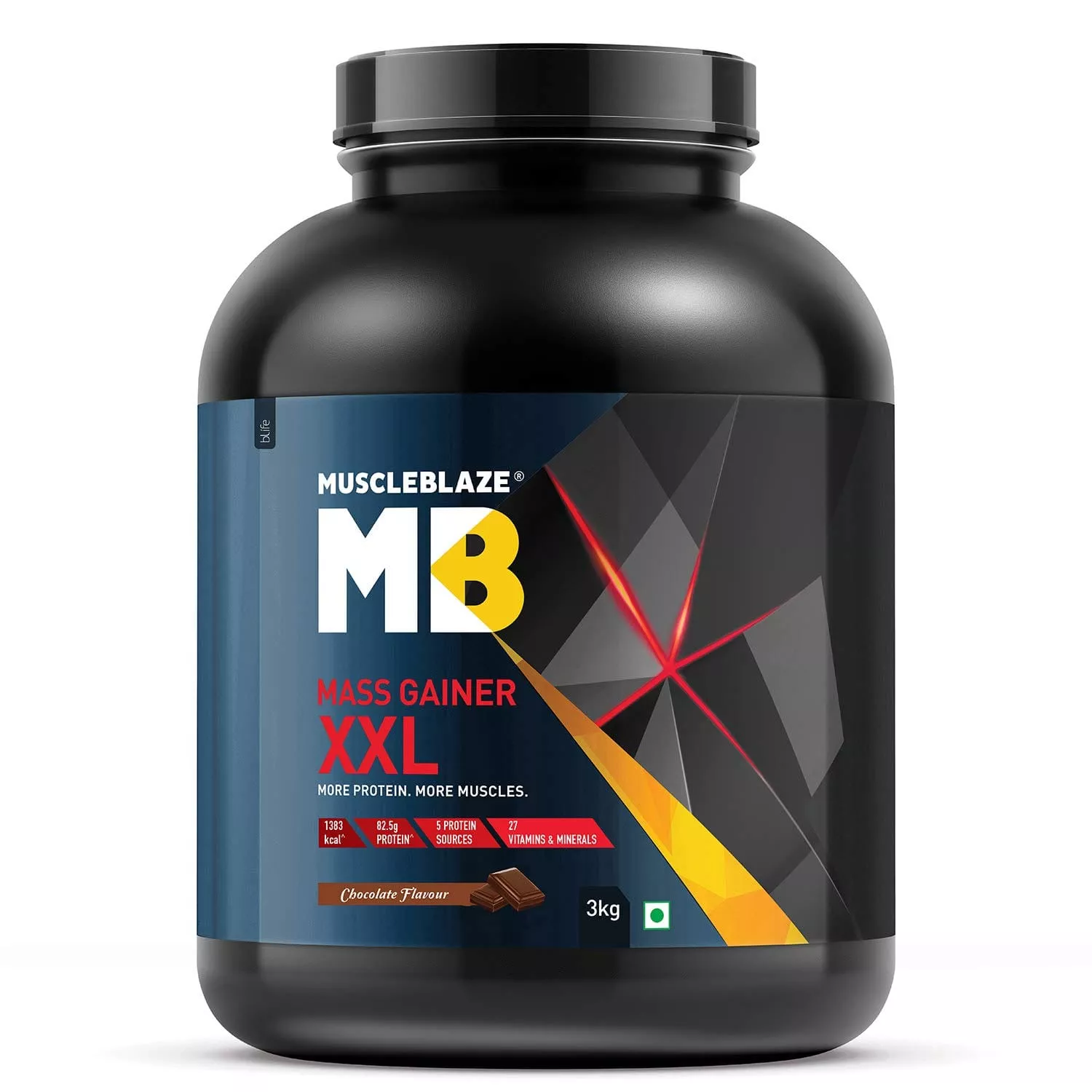 Muscleblaze Mass Gainer XXL 3kg Chocolate Flavour - Flex Health