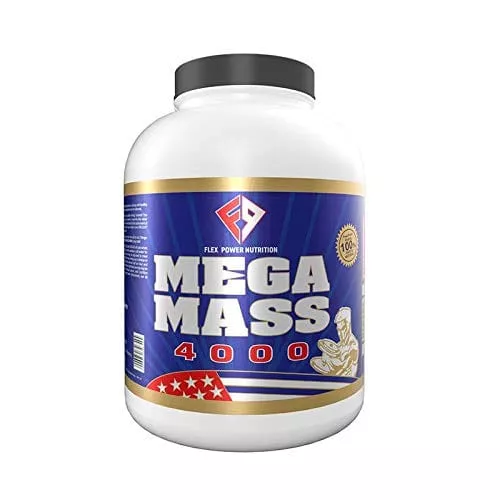 Mega Mass 3kgs Vanilla Get Shaker Free - Flex Health