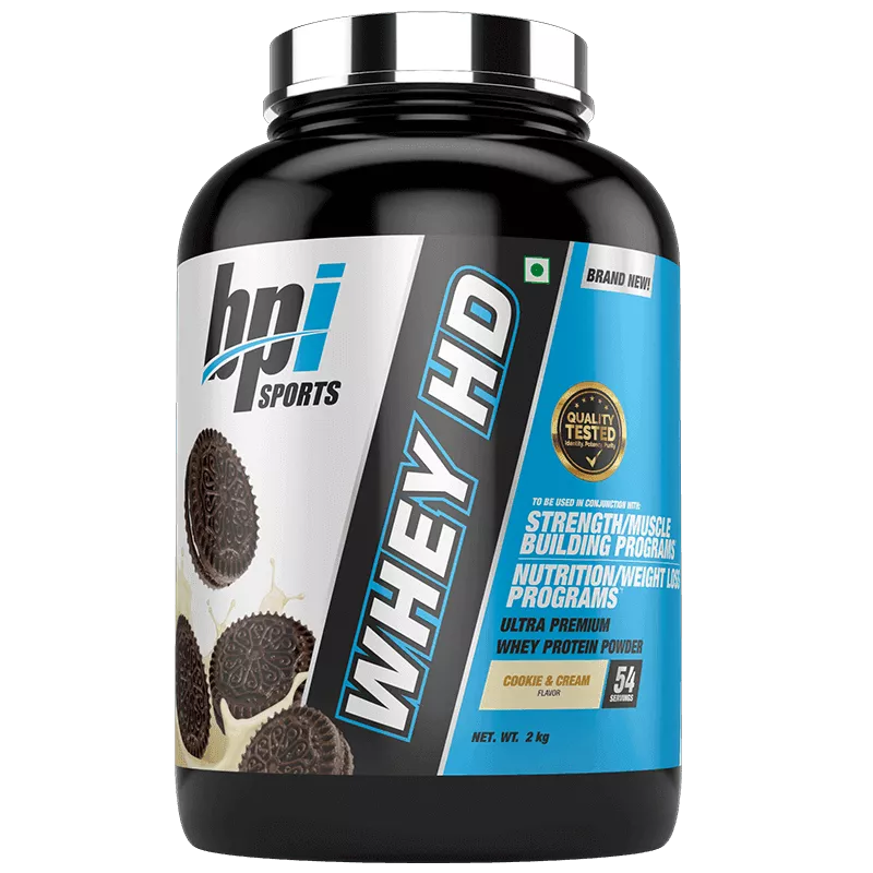 Buy Best BPI Whey HD 2kg Coockies & Cream Flavour - Flex Health