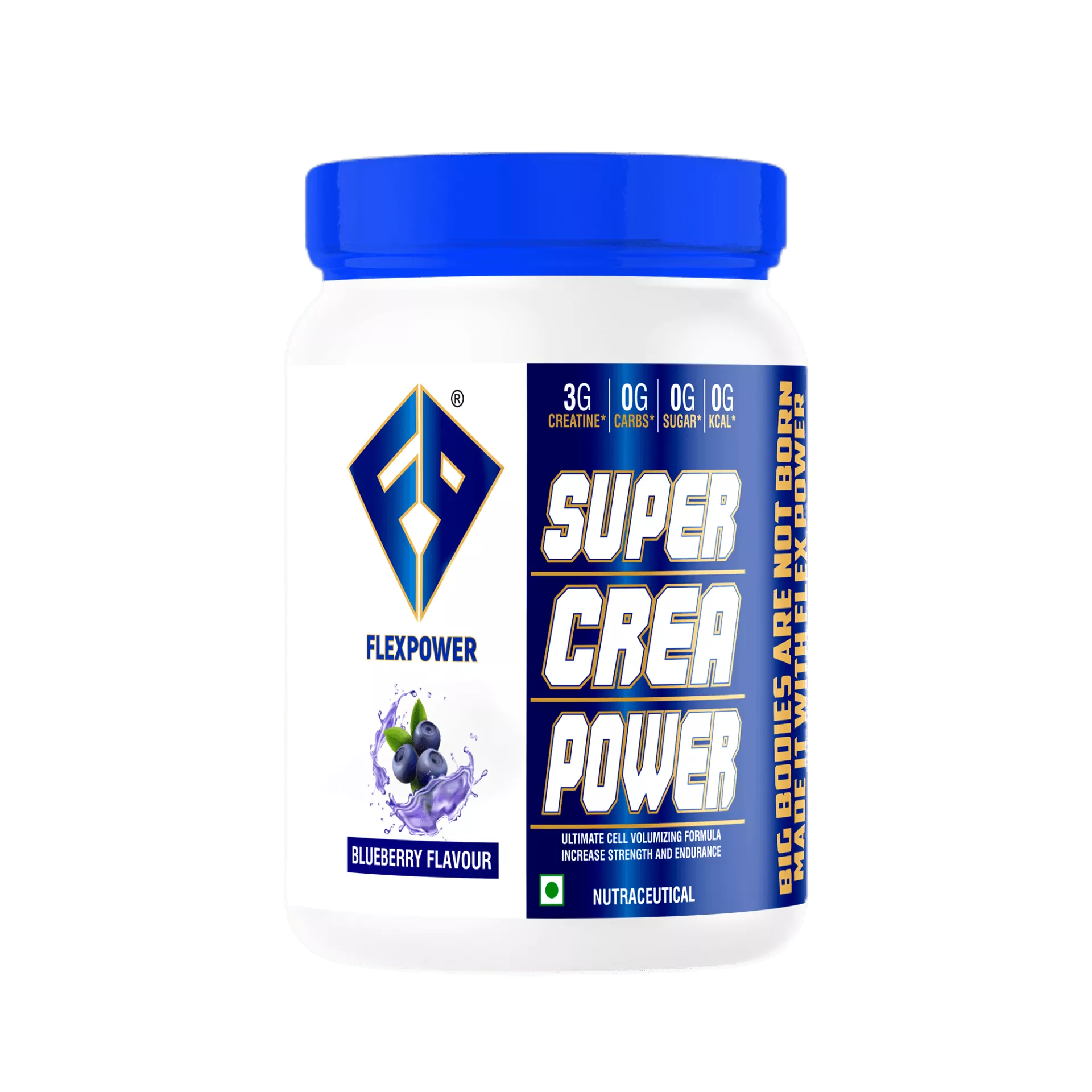 Super Crea Power 250gm Blue Berry - Flex Health