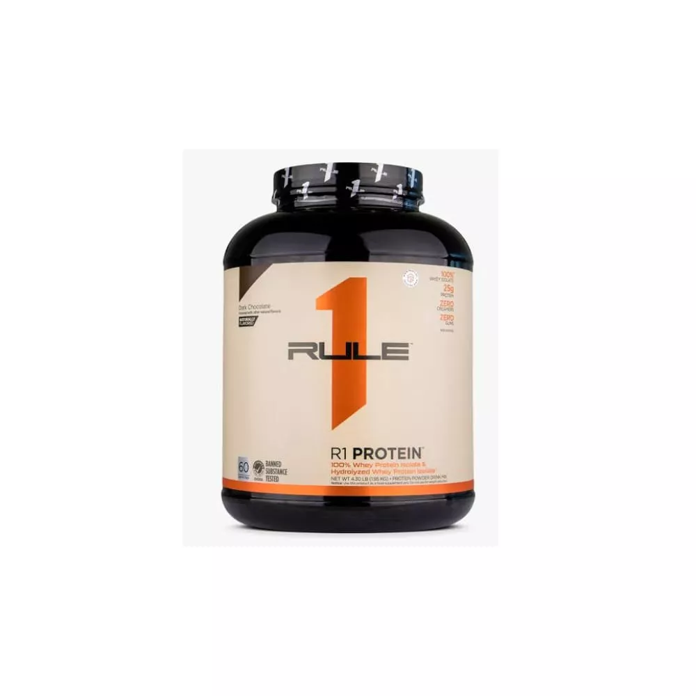 RULE ONE 100% WHEY PROTEIN ISOLATE & HYDROLYZED 5LBS 2.27KG DARK ...