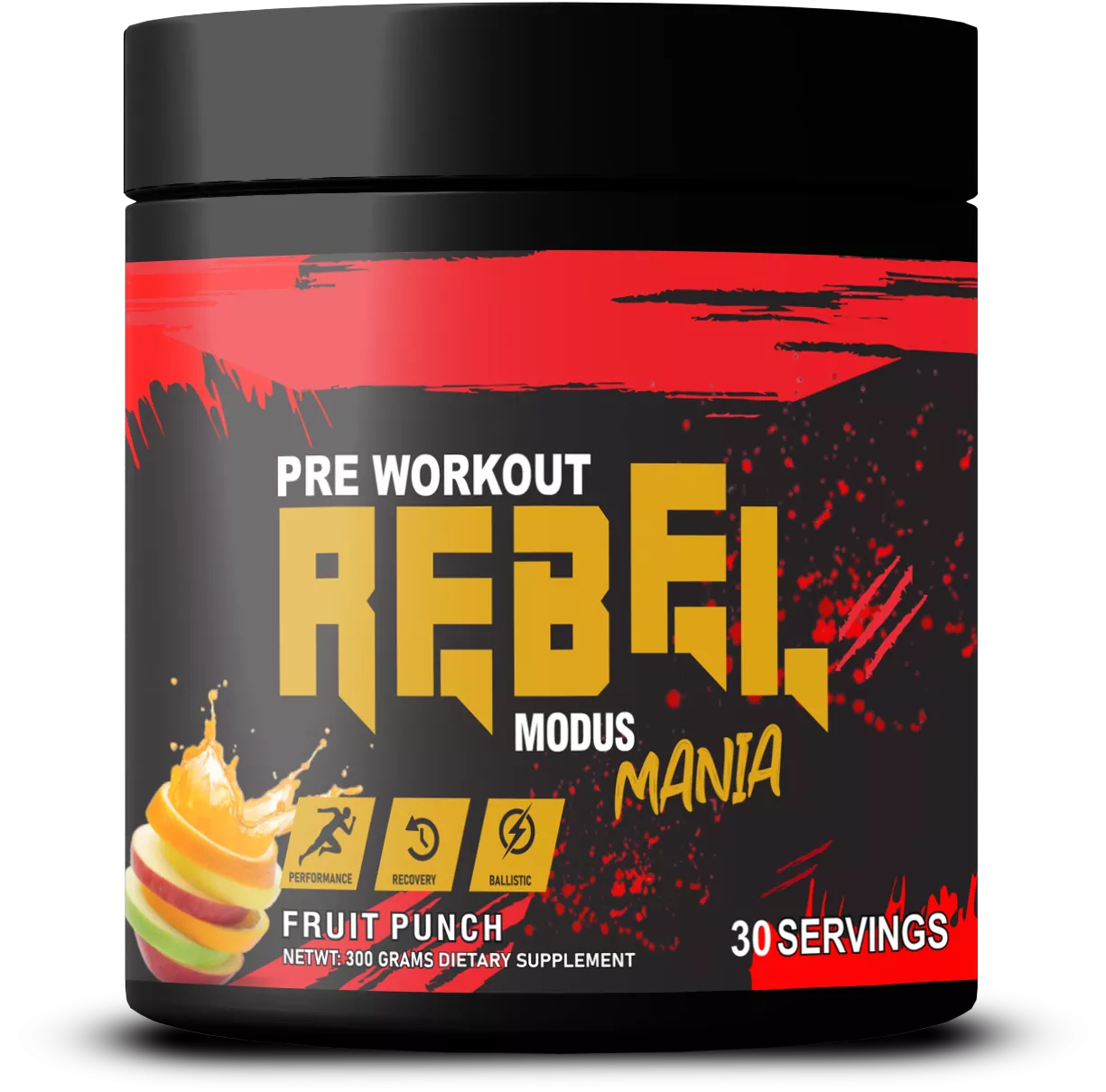 REBEL MODUS MANIA PRE WORKOUT 30SER FRUIT PUNCH - Flex Health