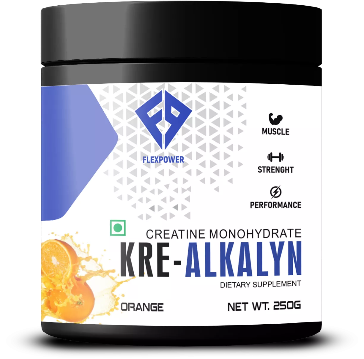 KRE-ALKALYN CREATINE MONOHYDRATE 250GM ORANGE - Flex Health