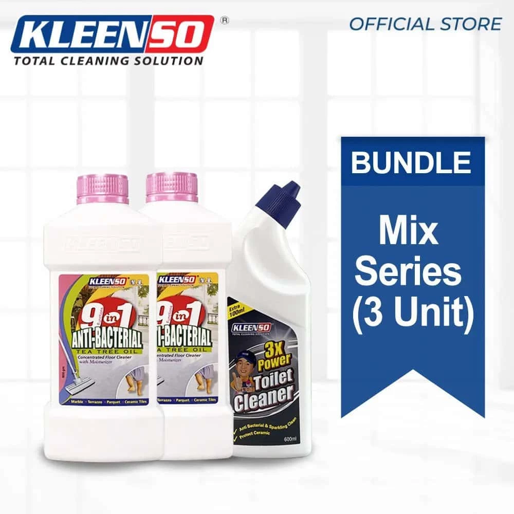 [Bundle of 3] KLEENSO Anti-Bacterial Floor Cleaner 9-in-1 Floor Cleaner ...