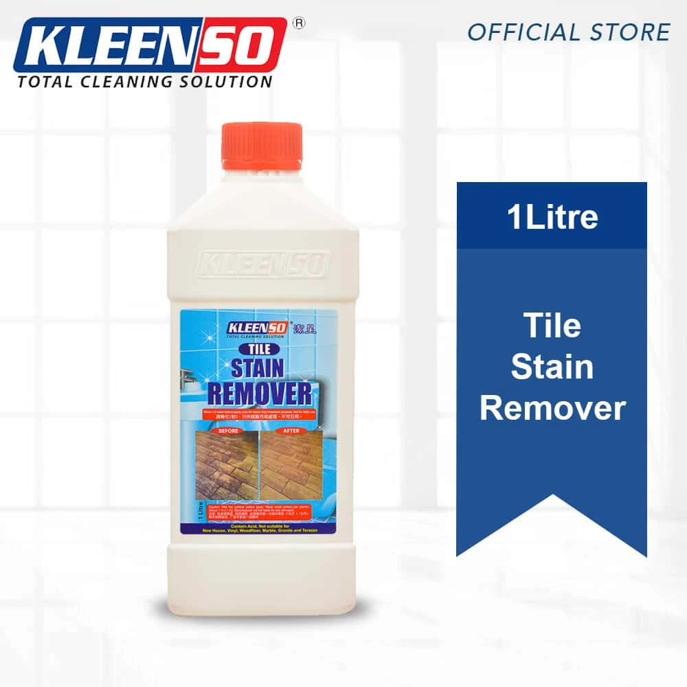 KLEENSO Tile Stain Remover with Natural Anti-Bacterial Agent 1L ...