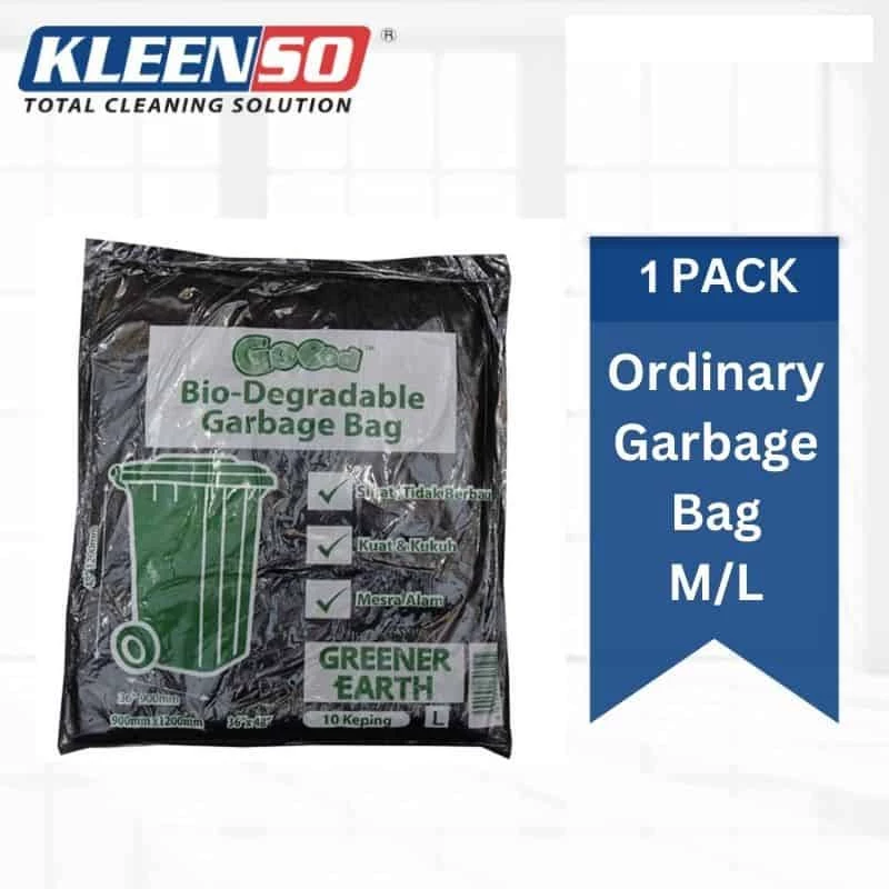 Kleenso Ordinary Bio-D Garbage Bag M/L Size - Black - Kleenso.my