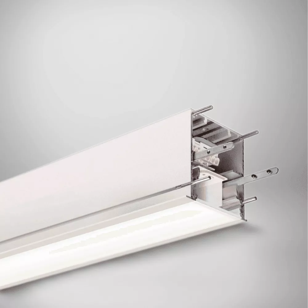 Continuous recessed LED linear luminaire - Beam 183 | lumenloop.co.uk
