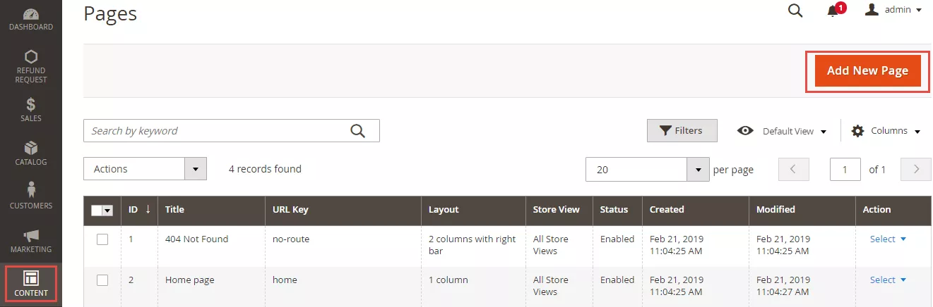 Create New Pages, Blocks, and Widgets Using Magento 2 CMS