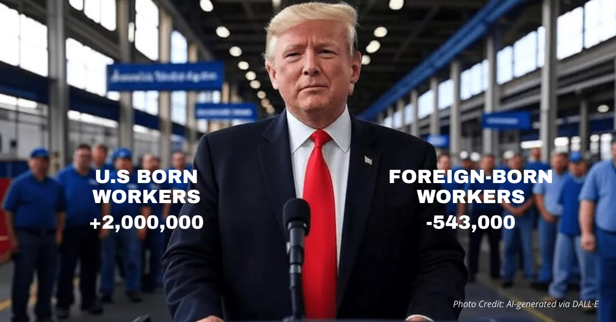 Trump Delivers: Over 2 Million Jobs Gained by U.S.-Born Workers in 2025 ...