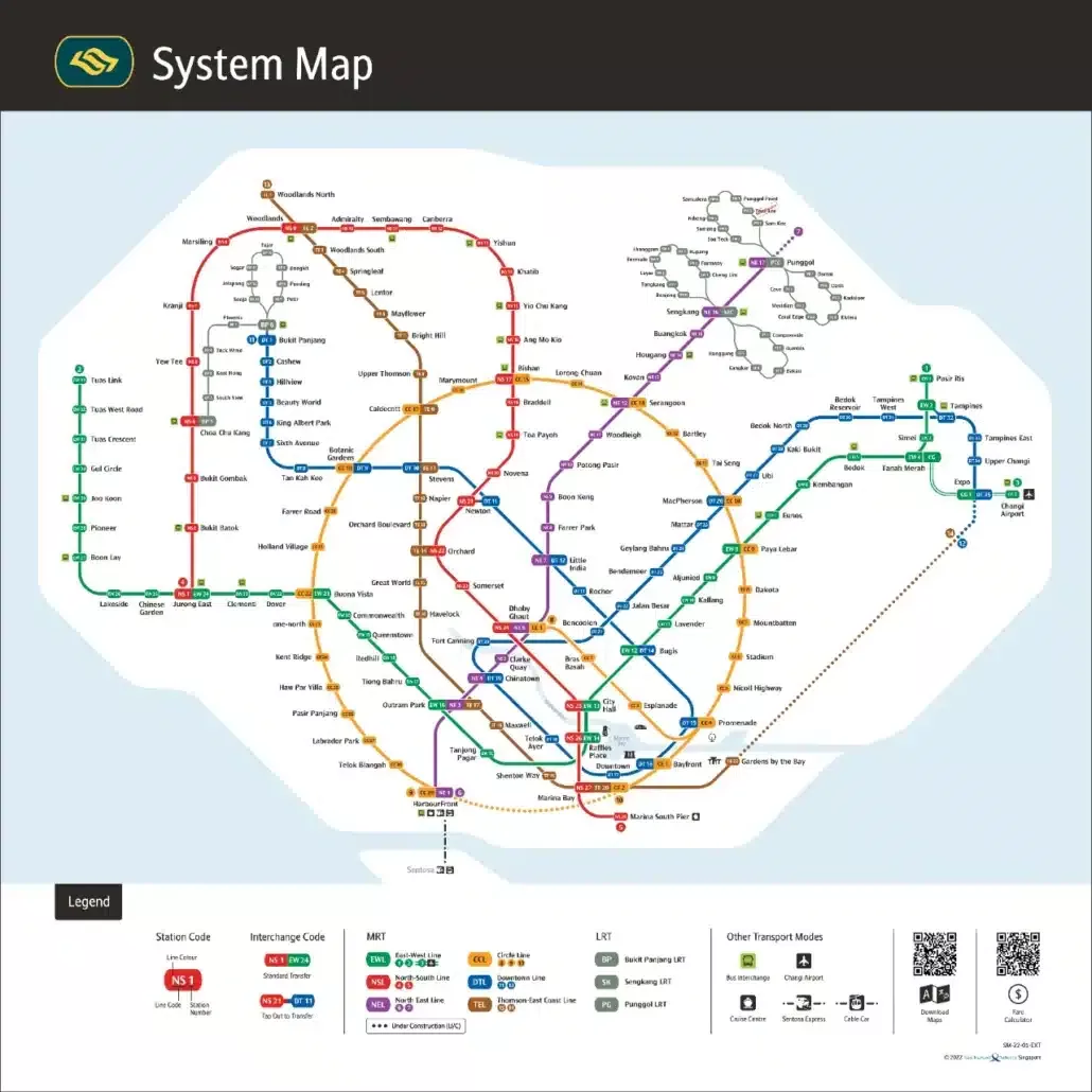 The Most Updated MRT MAP Singapore for 2024: What’s New?