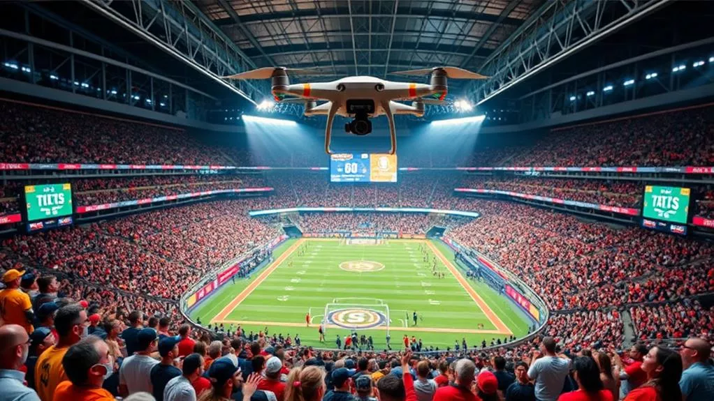 Enhancing Sports Fan Engagement With Drones - Sport Drones