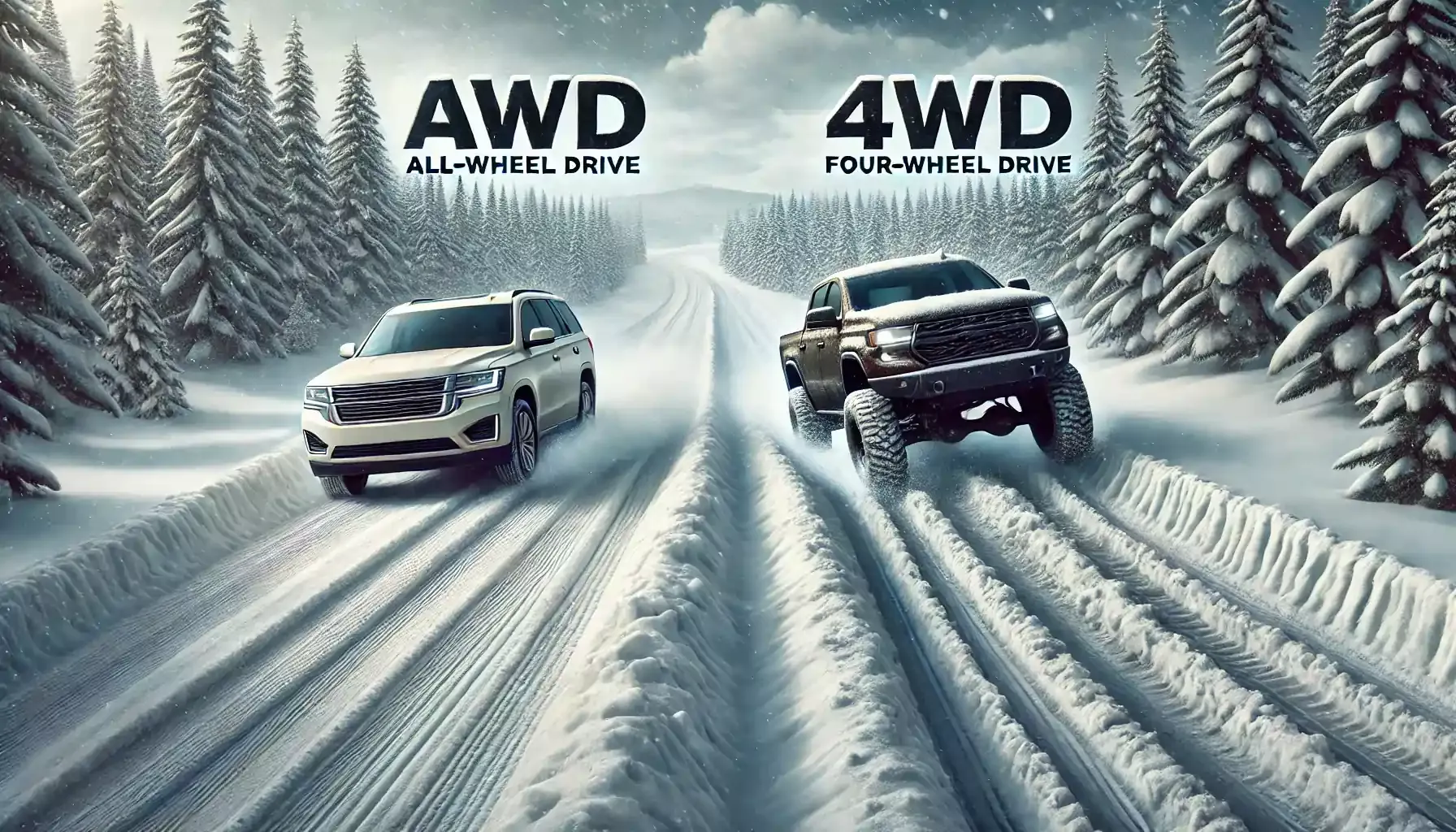 AWD vs 4WD in Snow: What Makes Each System a Winter Warrior? - TruckClaws