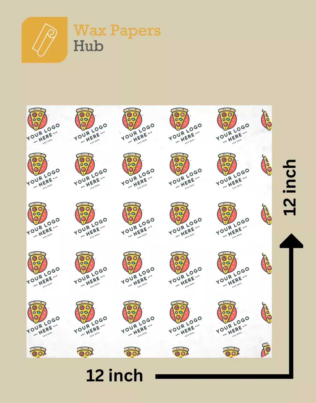 12x12 Pizza Liners | 30.48x30.48 (cm) Pizza Box Liner