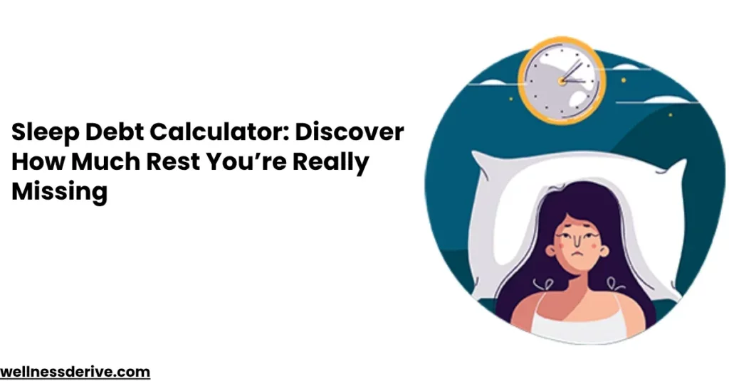 Sleep Debt Calculator: Track Your Missed Sleep