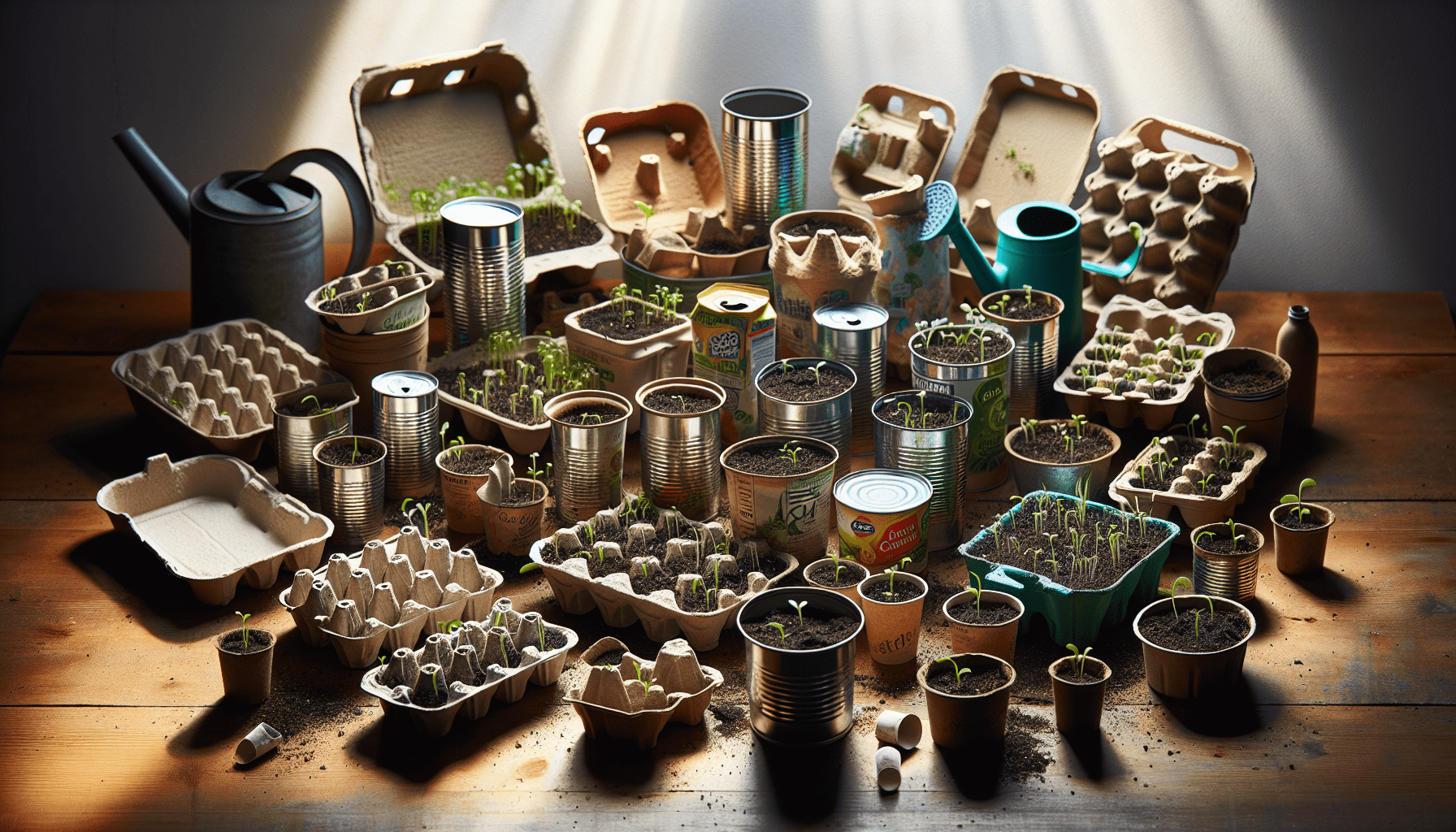 Recycled Containers: Convert Household Containers into Seed Starters ...