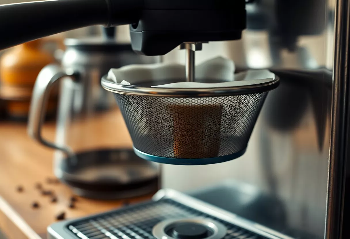 What is a Filter Basket on a Coffee Machine - Brewing Component
