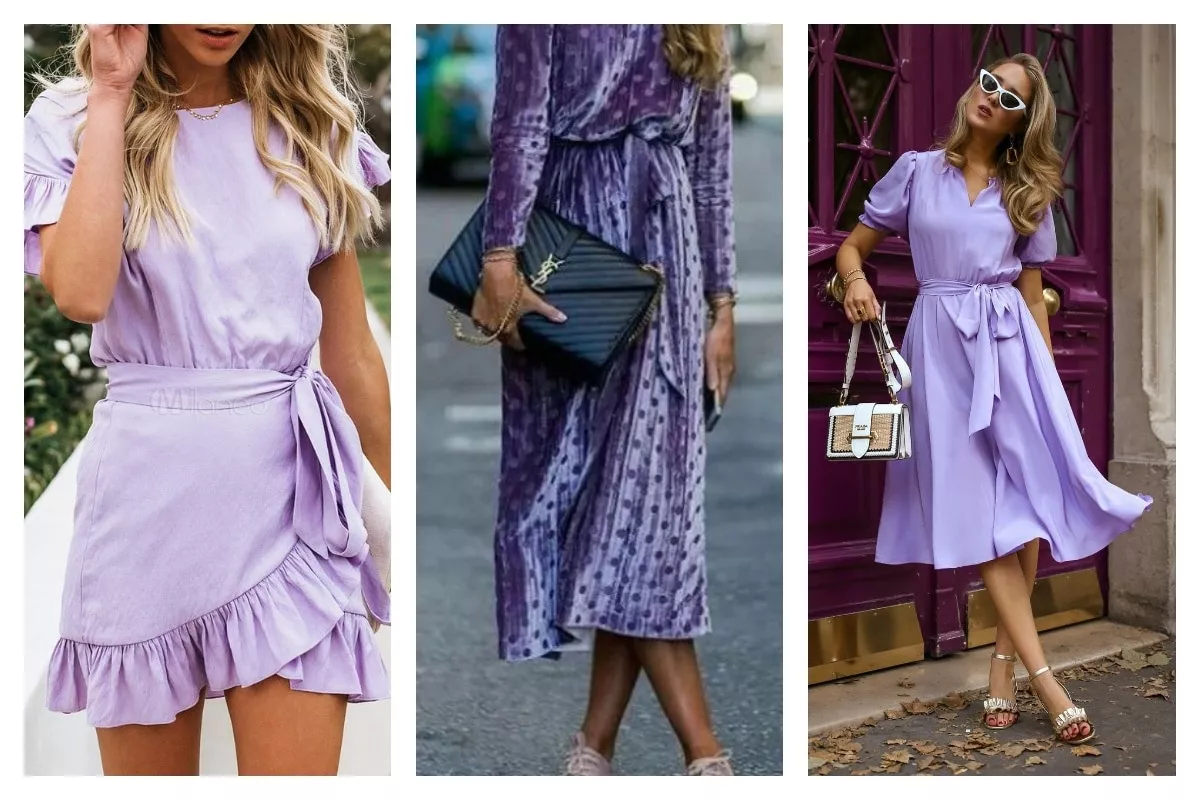 Comment porter une robe violette?