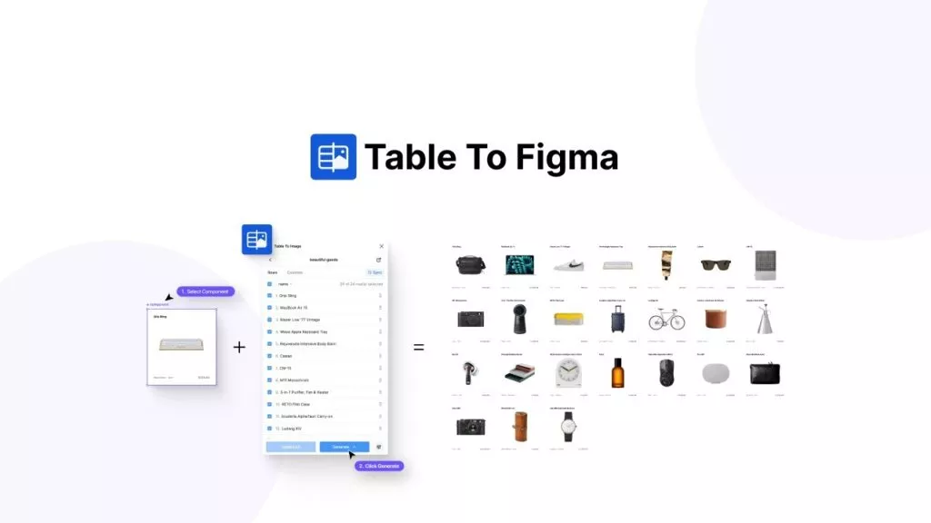 Table To Figma - Offre à vie