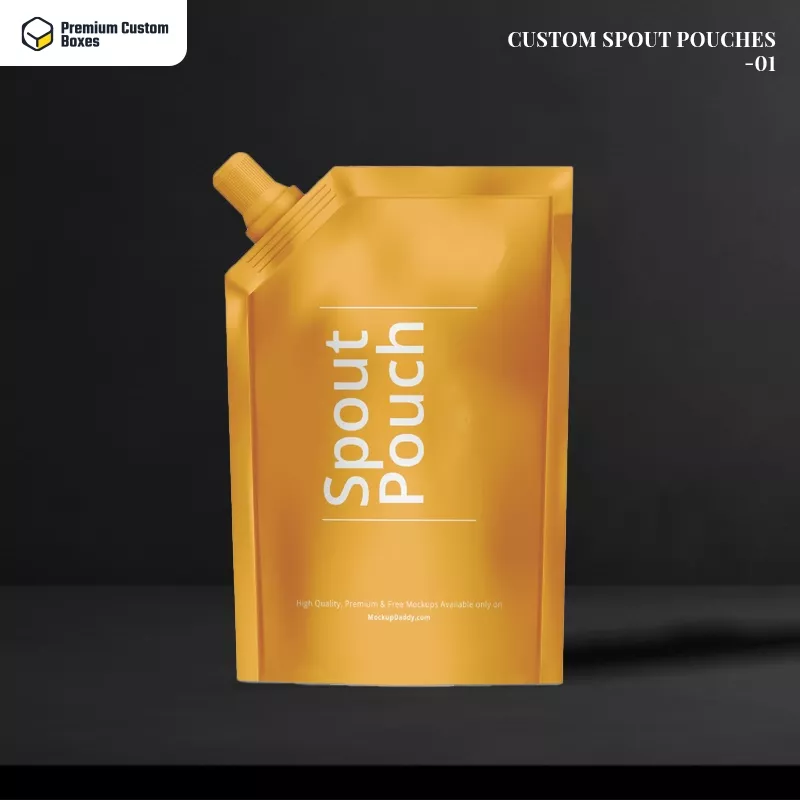 Custom Printed Spout Pouches With Logo - Durable & Stylish