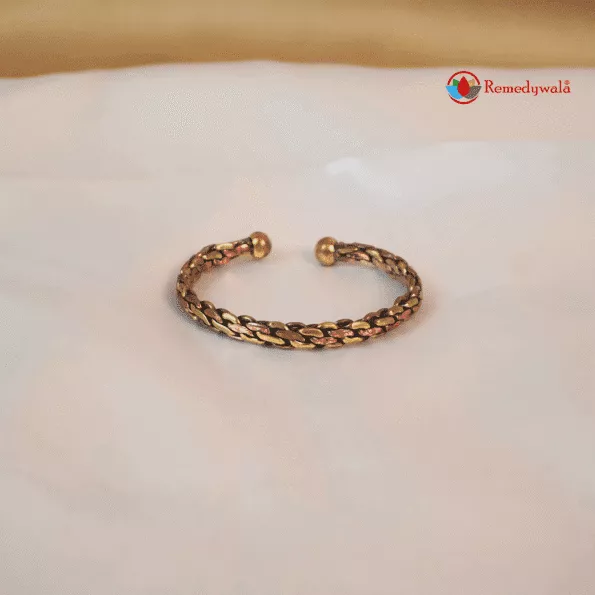 Premium Braided Copper Brass Kada - Remedywala