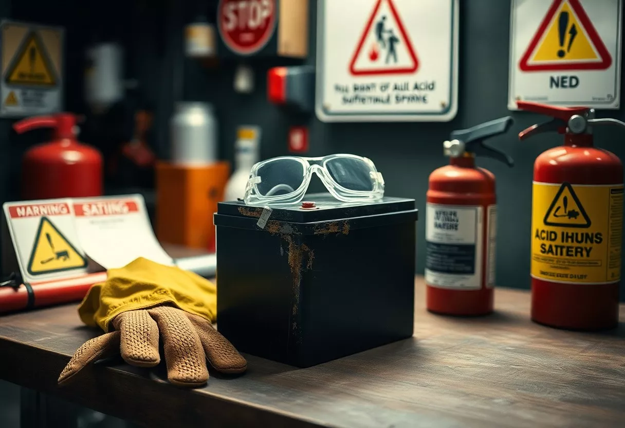 Safety Talk – Battery Safety – Avoid Acid Burns and Sparks – Safety Talks