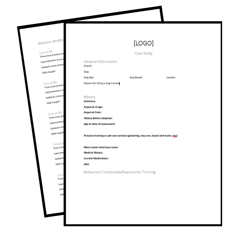 Free Dog Training Case Study Template Download
