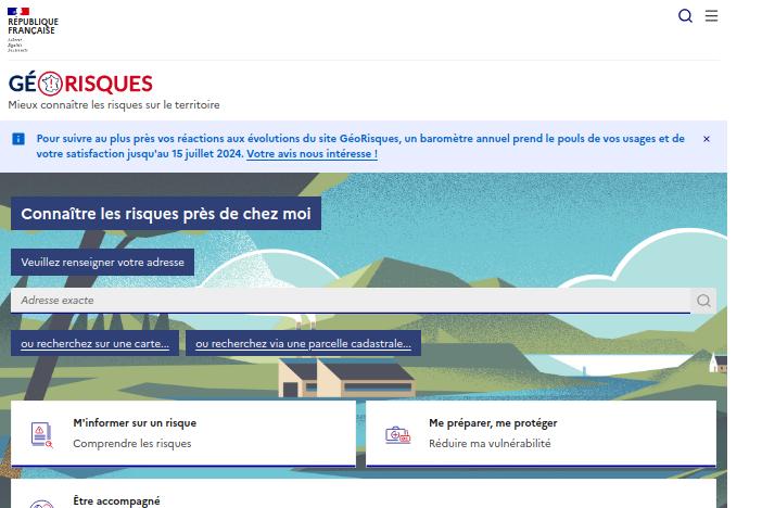 Découvrez les risques près de chez vous avec Georisques