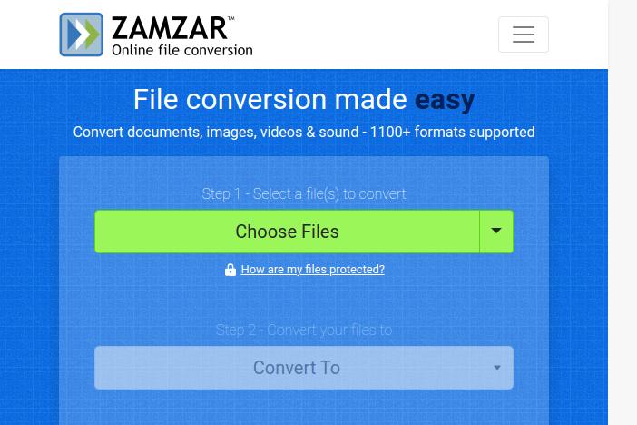 Zamzar : L'Extraordinaire convertisseur de fichiers multiformat