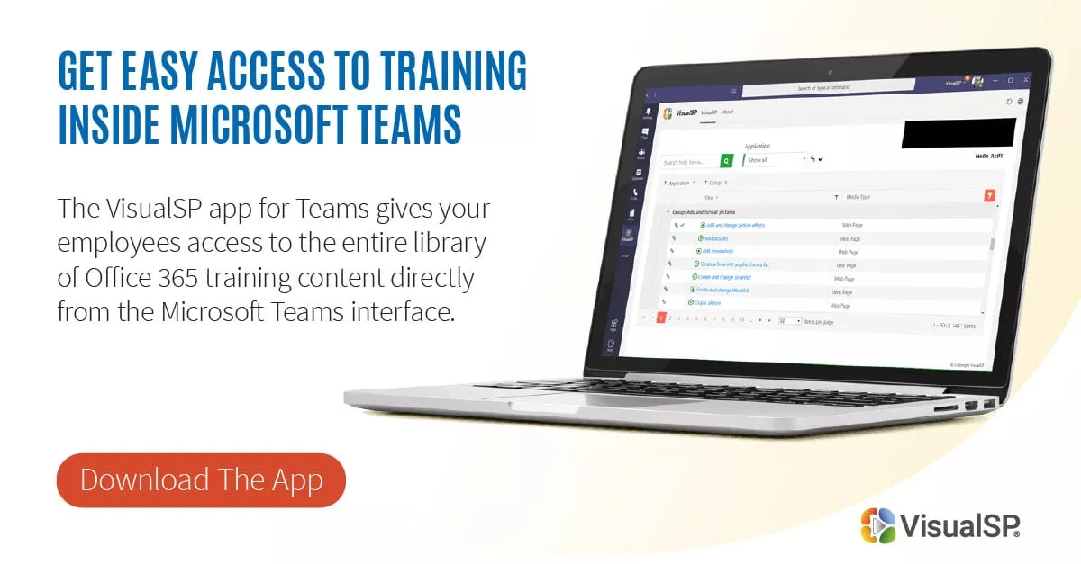 Business Use Case: VisualSP for Microsoft Teams | VisualSP